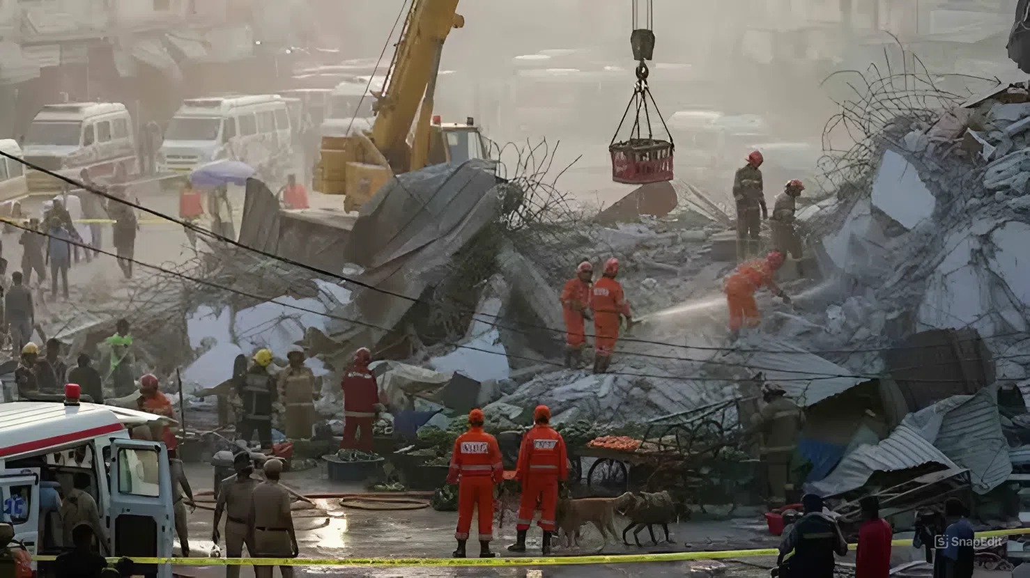 One Killed, Three Injured in Building Collapse After Gas Cylinder ...